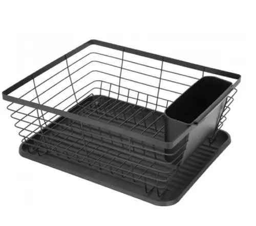 Сушилник за съдове Horecano Home Matt Black 36.3x30.2xh14.5 см на ТОП Цена | Кат. Номер: M067488 ...